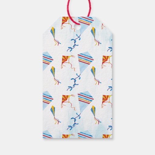 Kite Flying Birthday Thank You Favor Tag | Zazzle