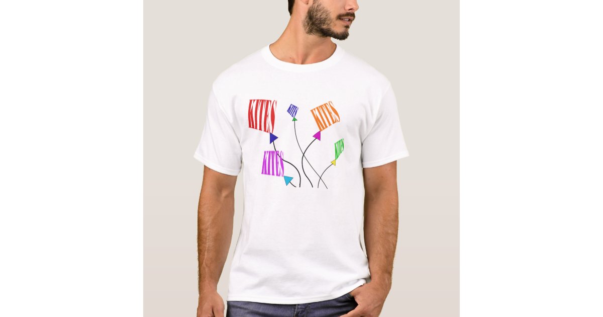 Kite flying fun wirds creative kite festival T-Shirt | Zazzle