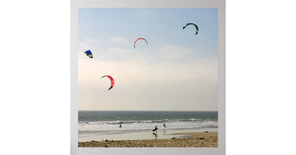 Kite Surfing Poster | Zazzle