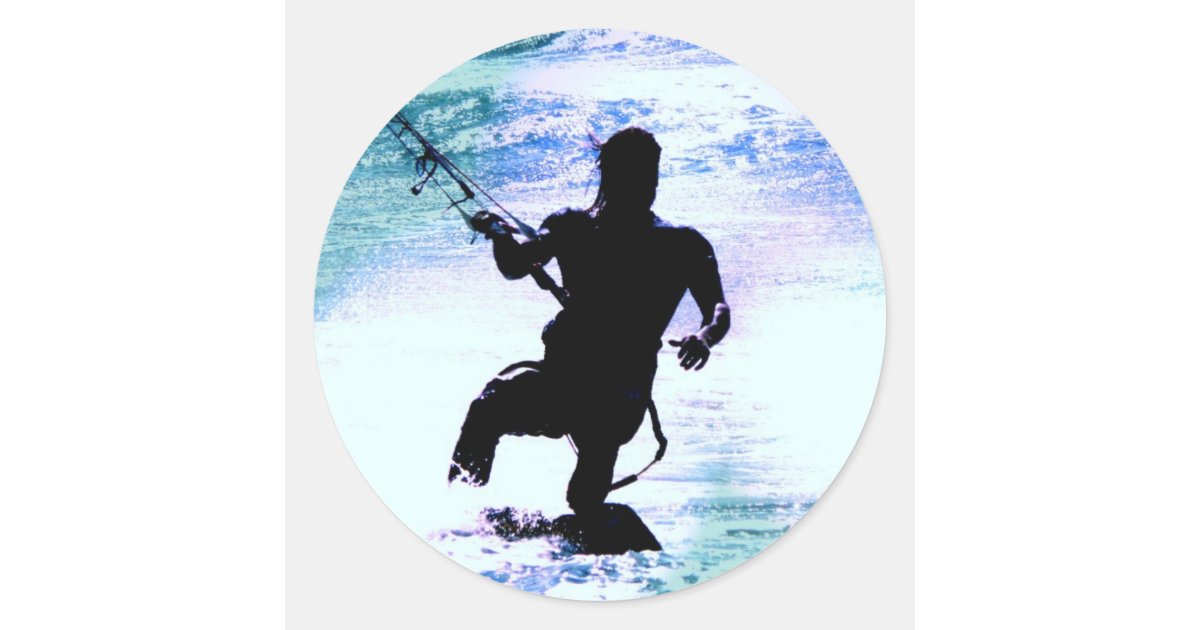 Kiteboarding Sticker | Zazzle
