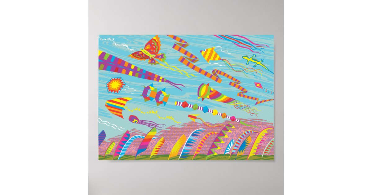 Kites & Banners Poster | Zazzle