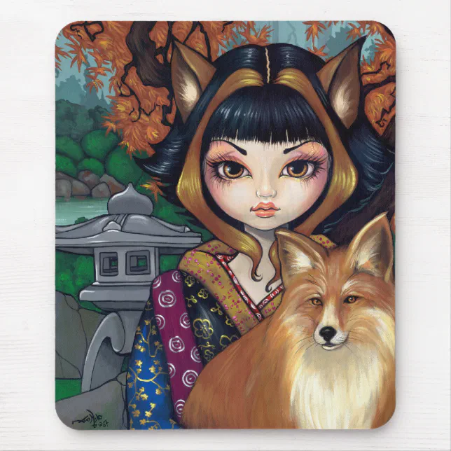 "Kitsune" Mousepad | Zazzle