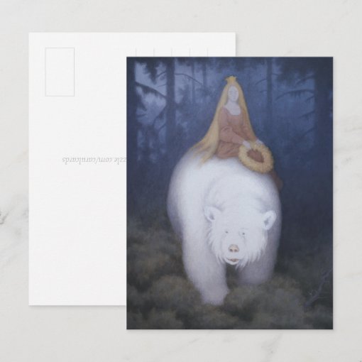 Kittelsen King Valemon The white bear CC0824 Postcard | Zazzle