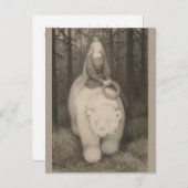 Kittelsen King Valemon The white bear CC1000 Postcard | Zazzle