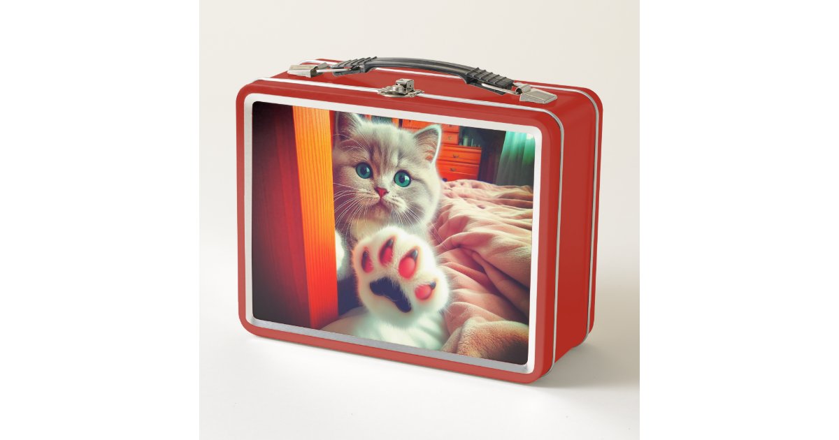 Kitten Metal Lunch Box | Zazzle