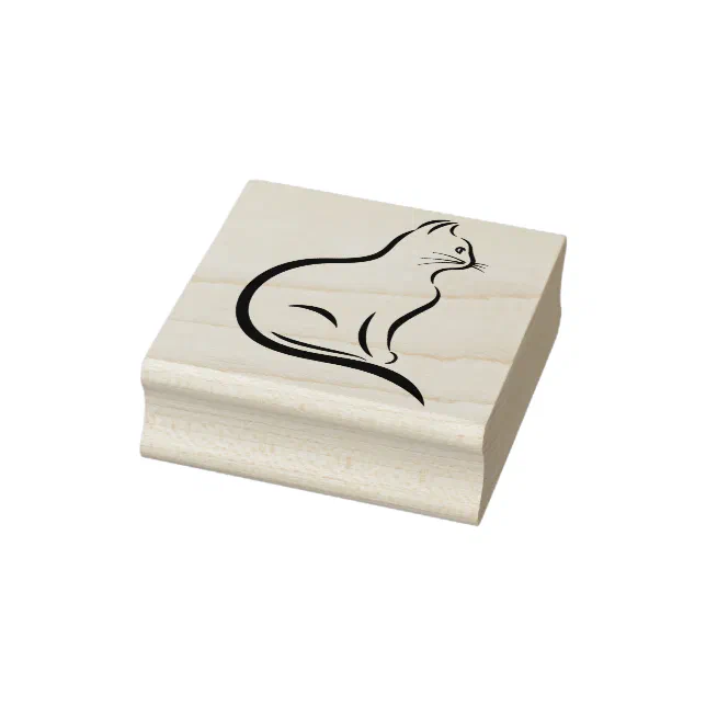 kitty cat art stamp | Zazzle