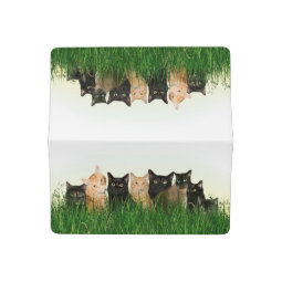 Kitty cat family checkbook cover | Zazzle