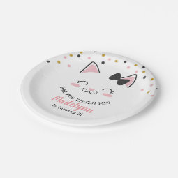 Kitty Cat Paper Plates | Zazzle