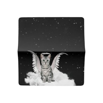 Kitty Floating on a Cloud Angel Cat Checkbook Cover | Zazzle