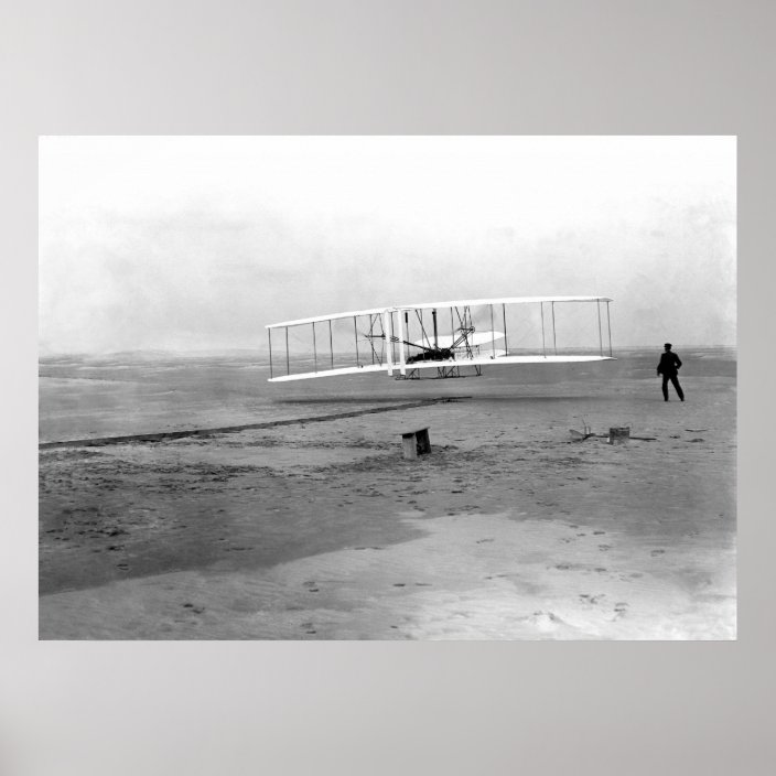 Kitty Hawk, NC Wright Brothers First In Flight Poster | Zazzle.com
