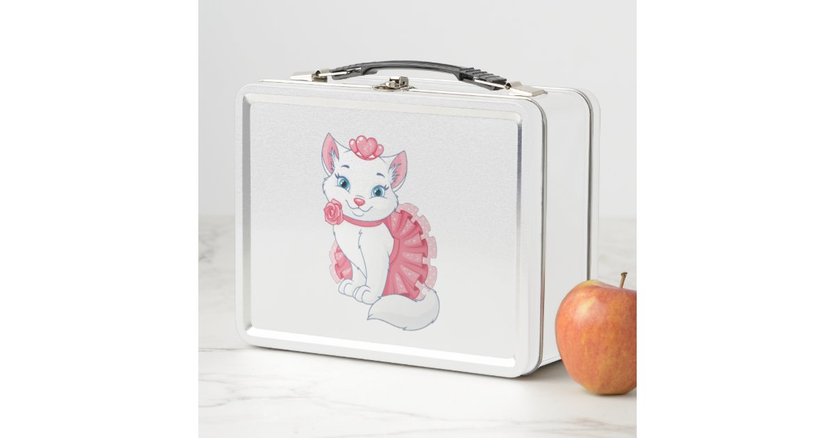 Kitty Metal Lunch Box | Zazzle