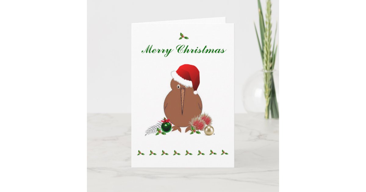 KIWI CHRISTMAS CARD | Zazzle