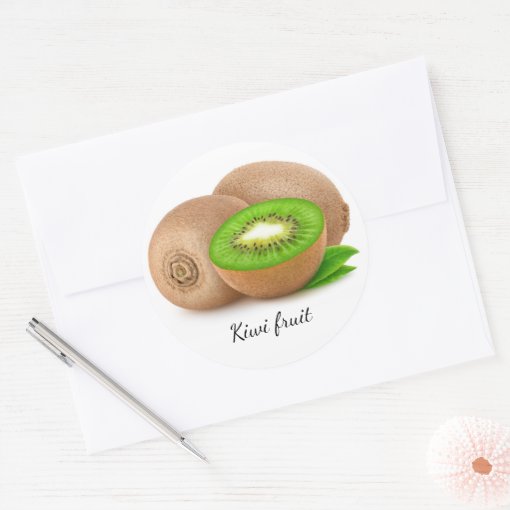 Kiwi fruit classic round sticker | Zazzle