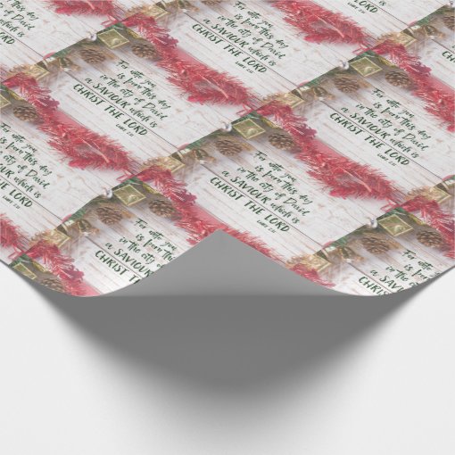 KJV Bible Verse Christmas Wrapping Paper | Zazzle
