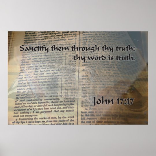 KJV John 17 17 Poster | Zazzle.com