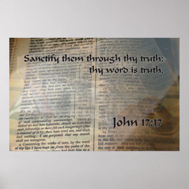 KJV John 17 17 Poster | Zazzle
