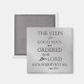KJV Steps of a Good Man Bible Verse Magnet | Zazzle