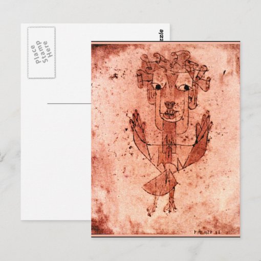 Klee - Angelus Novus (New Angel) Postcard | Zazzle