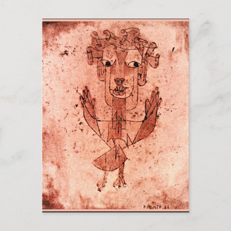 Klee - Angelus Novus (New Angel) Postcard | Zazzle