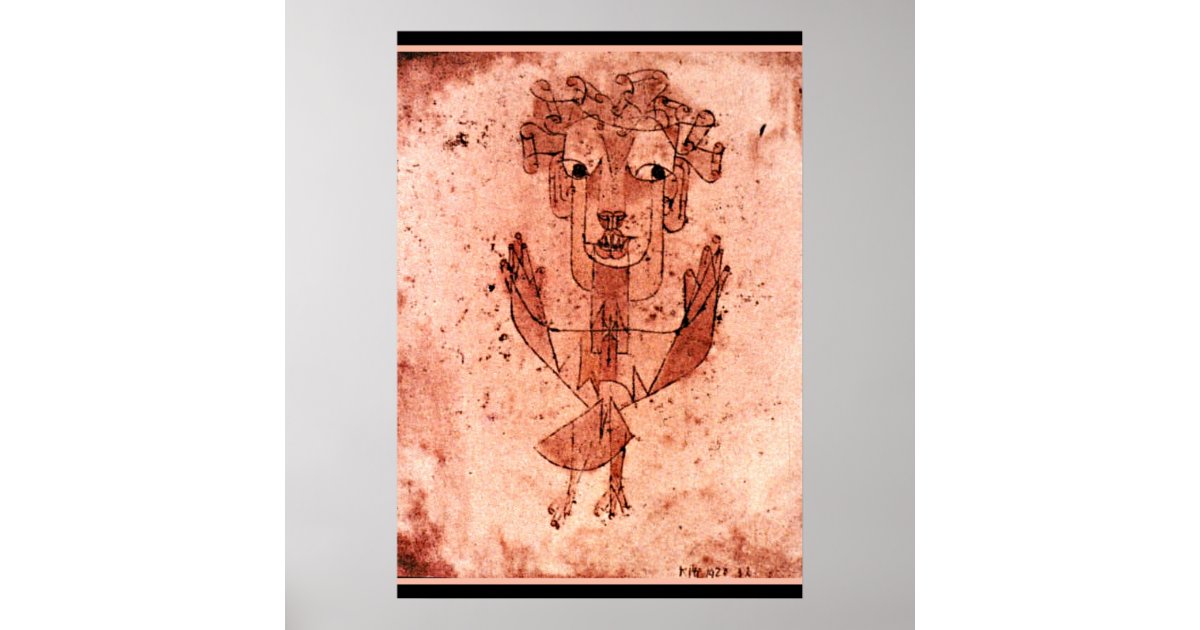 Klee - Angelus Novus (New Angel) Poster | Zazzle