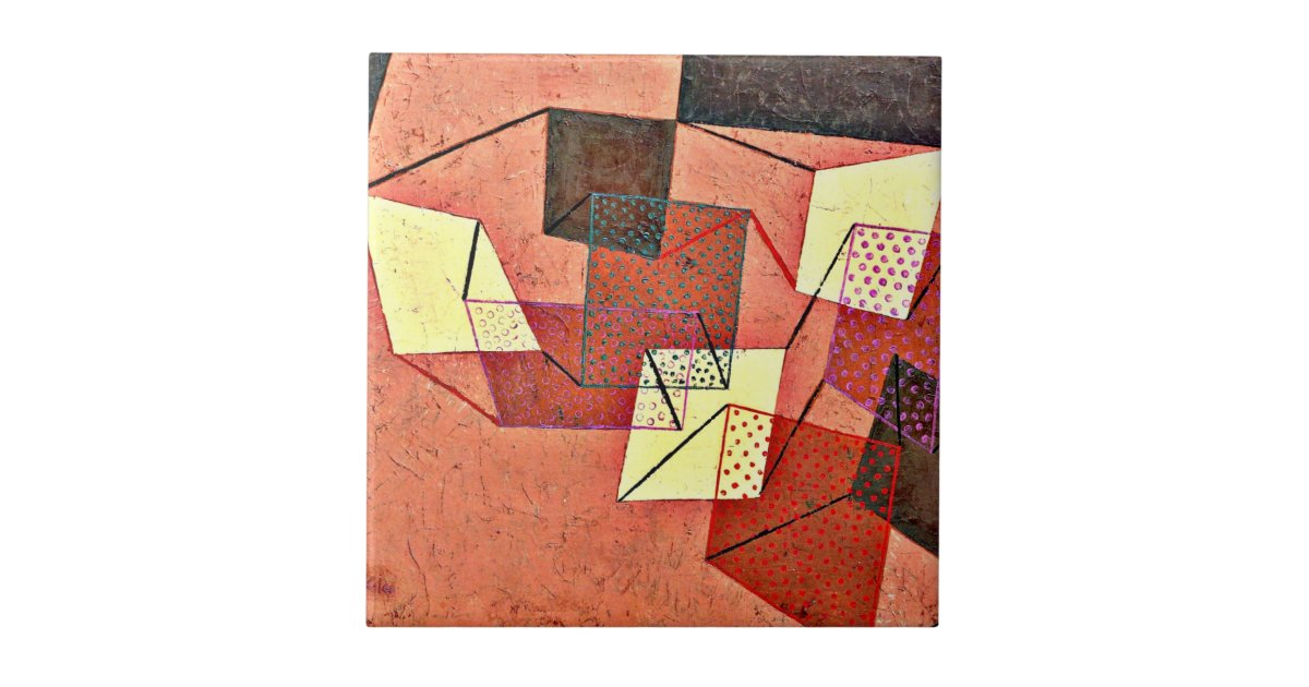 Klee - Braced Surfaces (1930) Ceramic Tile | Zazzle