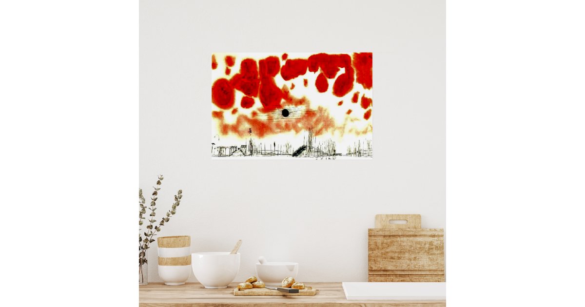 Klee - Clouds over Bor Poster | Zazzle