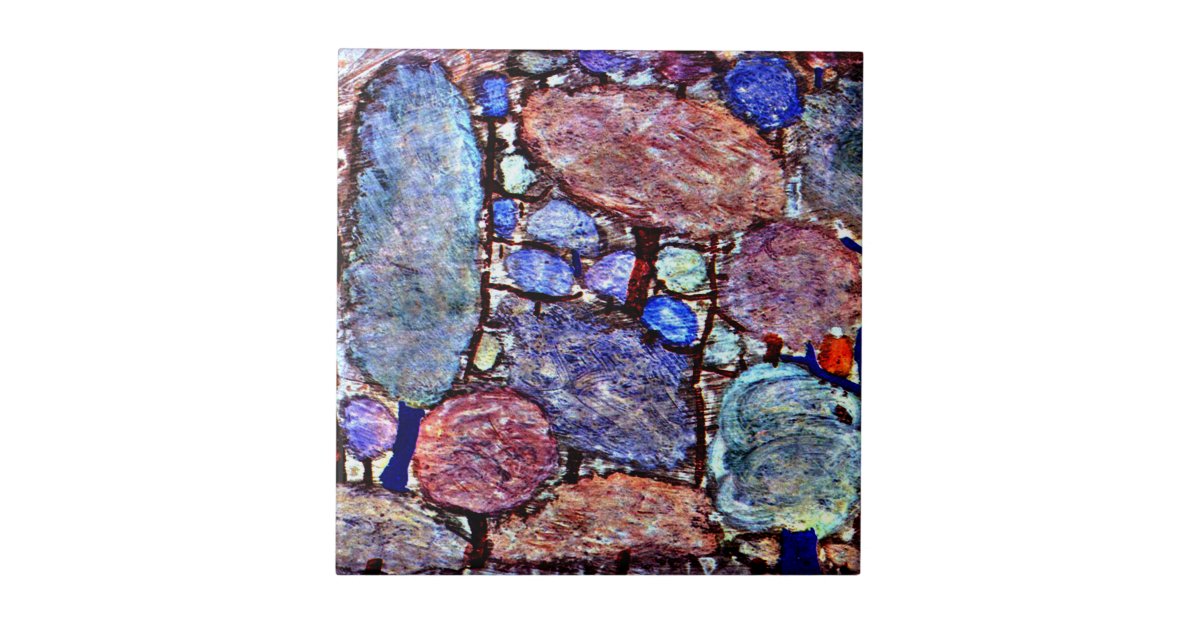 Klee - Colorful Forest Ceramic Tile | Zazzle