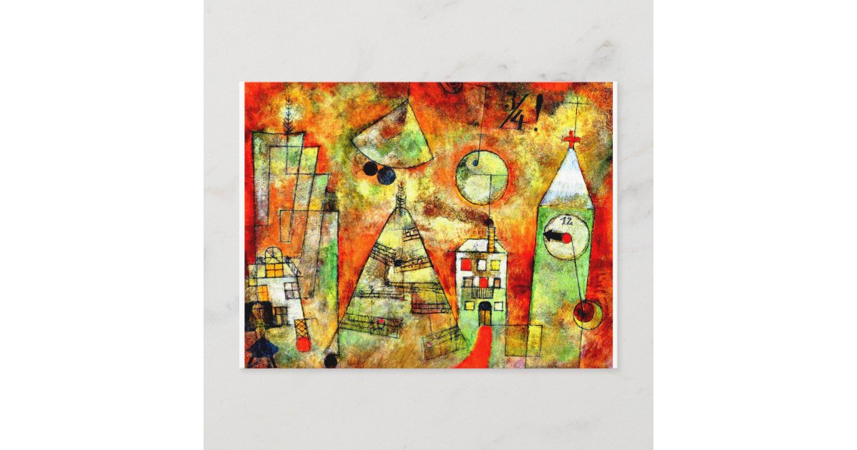 Klee - Fateful Hour at Quarter to Twelve Postcard | Zazzle