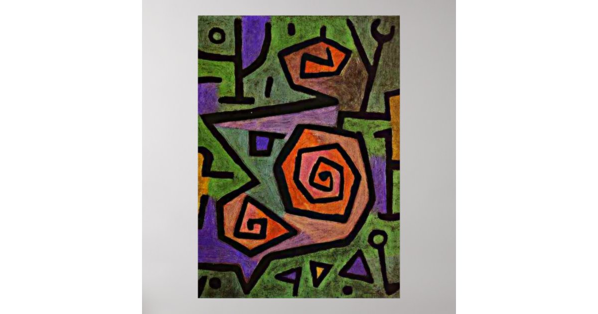 Klee - Heroic Roses Poster | Zazzle