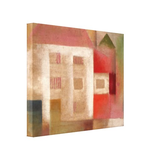 Klee - House in the Suburbs Canvas Print | Zazzle