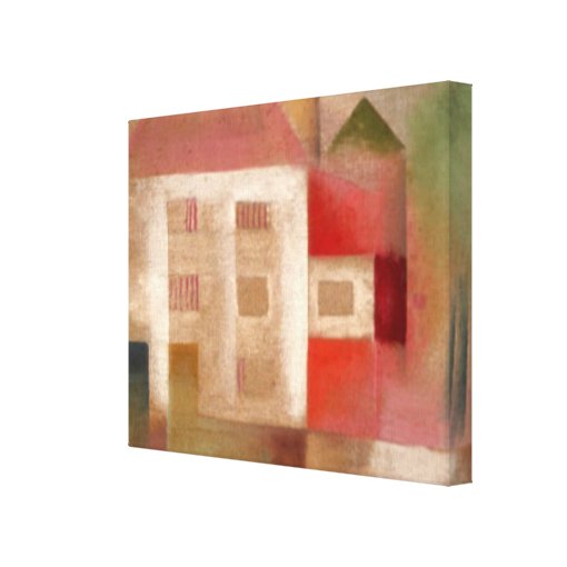 Klee - House in the Suburbs Canvas Print | Zazzle