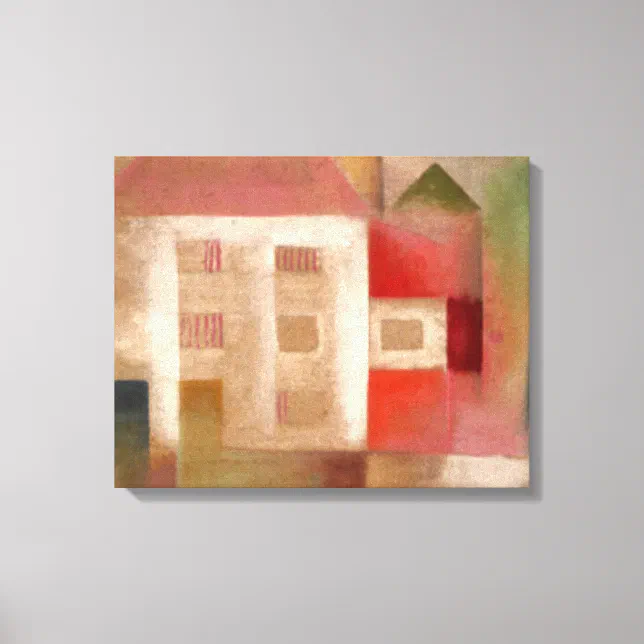 Klee - House in the Suburbs Canvas Print | Zazzle