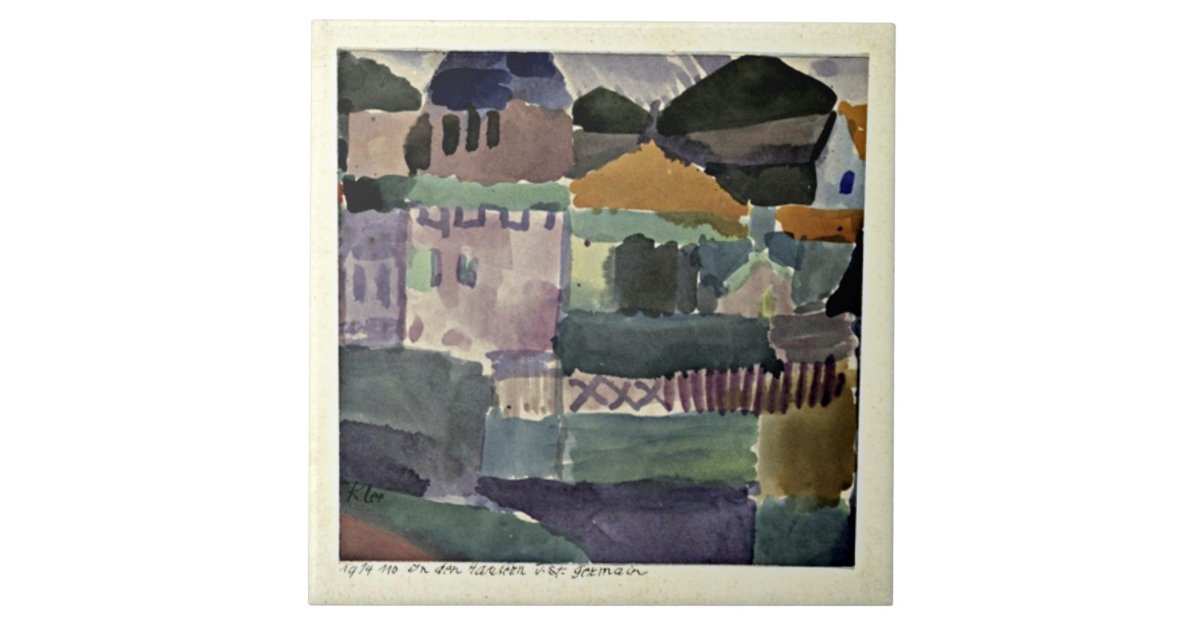 Klee - In the Houses of St. Germain Ceramic Tile | Zazzle