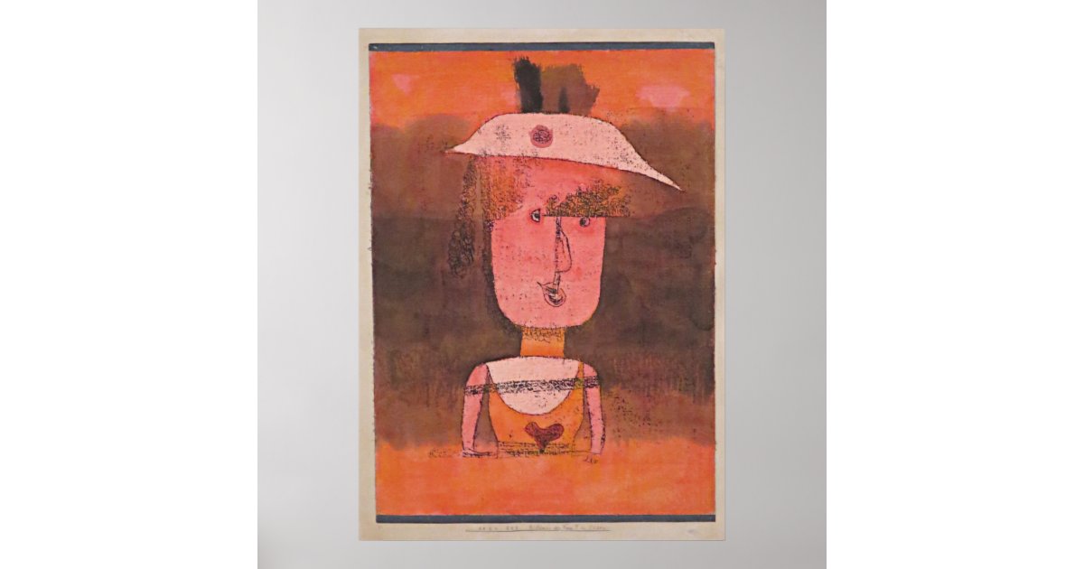 Klee - Portrait of Mrs. P. in the South Poster | Zazzle