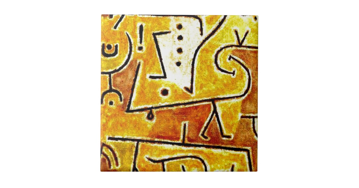 Klee - Red Waistcoat Ceramic Tile | Zazzle
