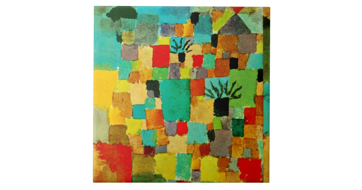 Klee - Southern Tunisian Gardens Ceramic Tile | Zazzle