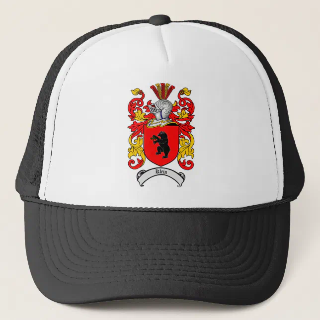 KLEIN FAMILY CREST - KLEIN COAT OF ARMS TRUCKER HAT | Zazzle