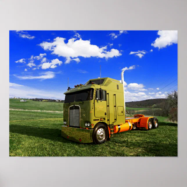 Kloppy's Kenworth K100 #1 Poster | Zazzle
