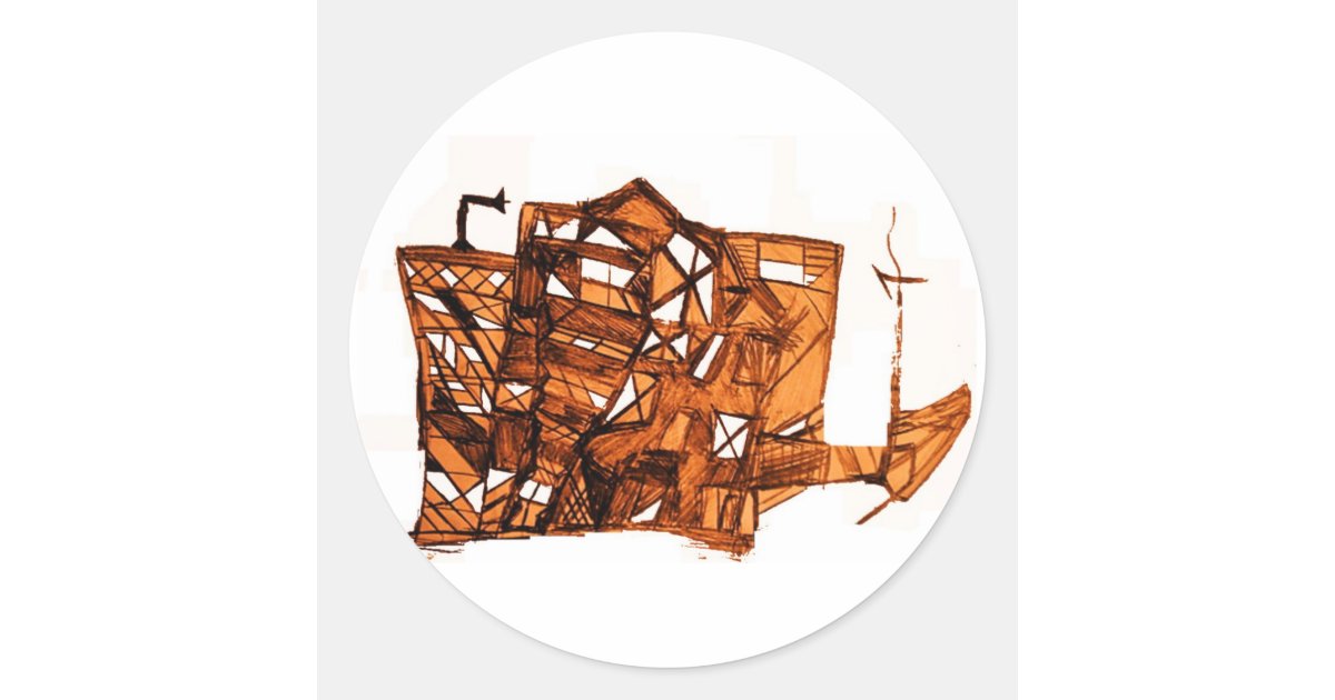 kms classic round sticker | Zazzle