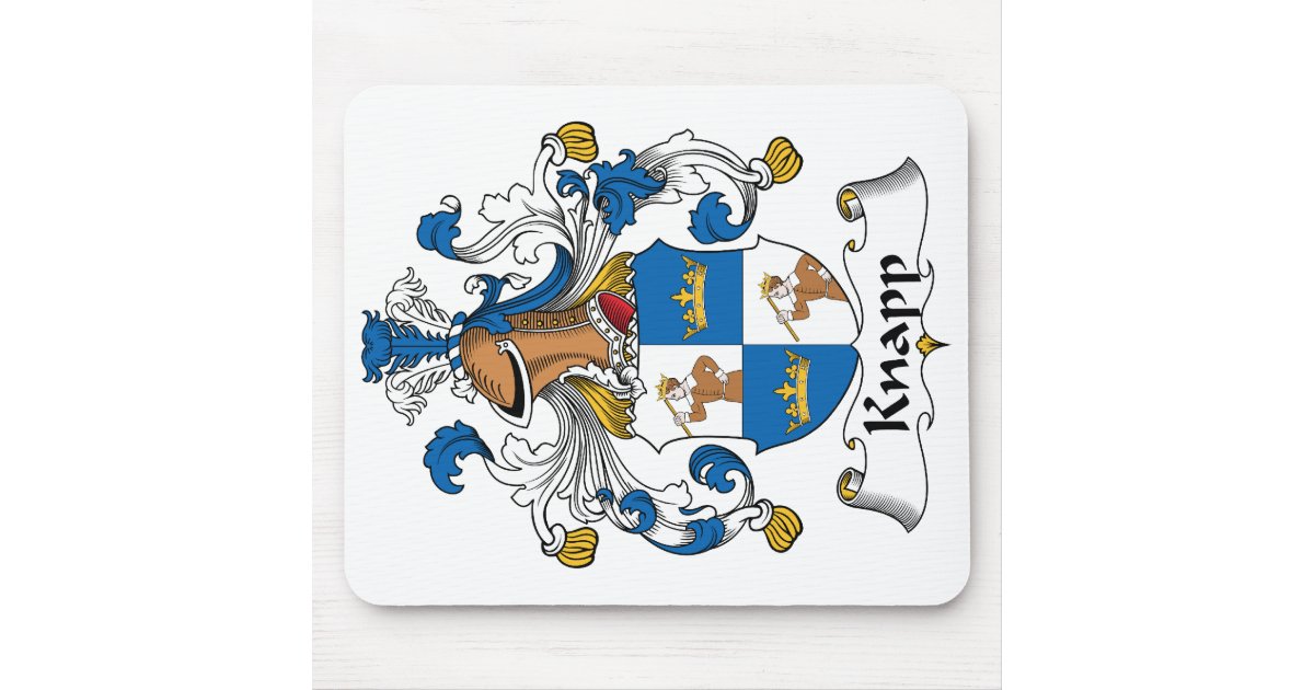 Knapp Family Crest Mouse Pad | Zazzle