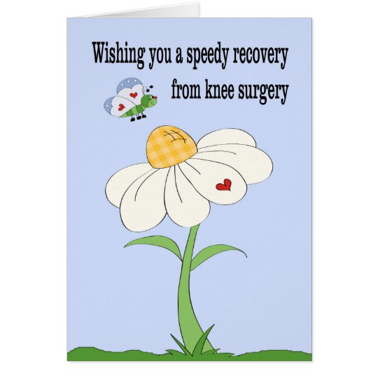 Knee Surgery Get Well Card | Zazzle.com