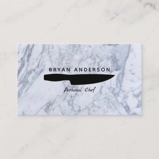 Knife Personal Chef Business Card | Zazzle.com