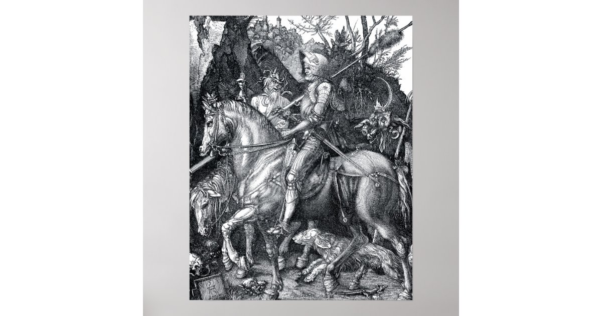 Knight, Death and the Devil - Albrecht Dürer Poster | Zazzle