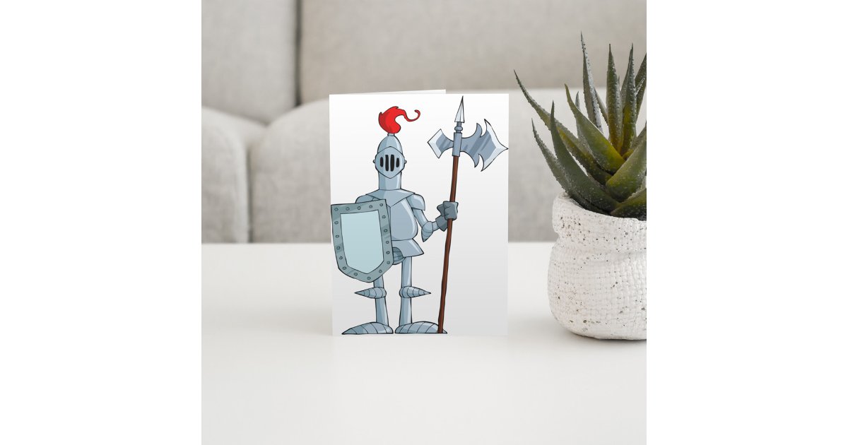 Knight In Armour Greeting Cards | Zazzle