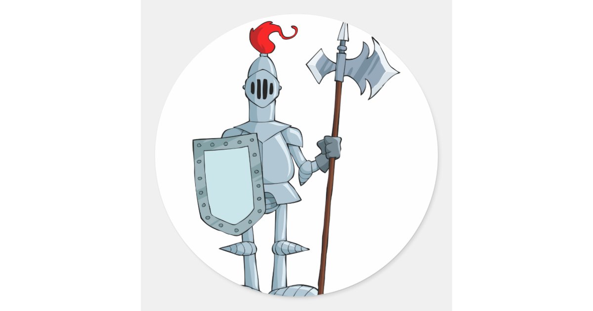 Knight In Armour Stickers | Zazzle