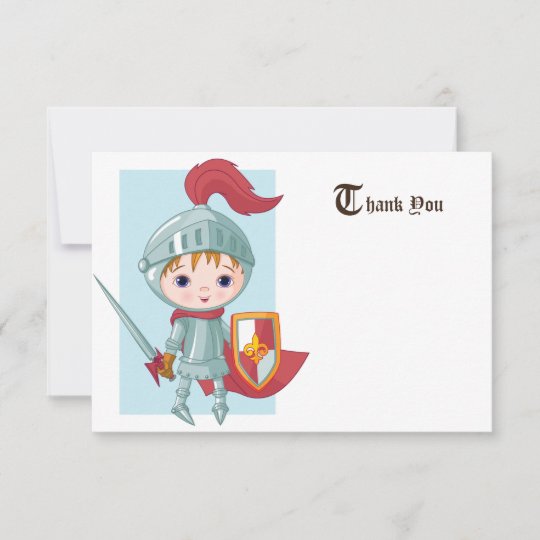 Knight in Shining Armor Thank You Card | Zazzle.com