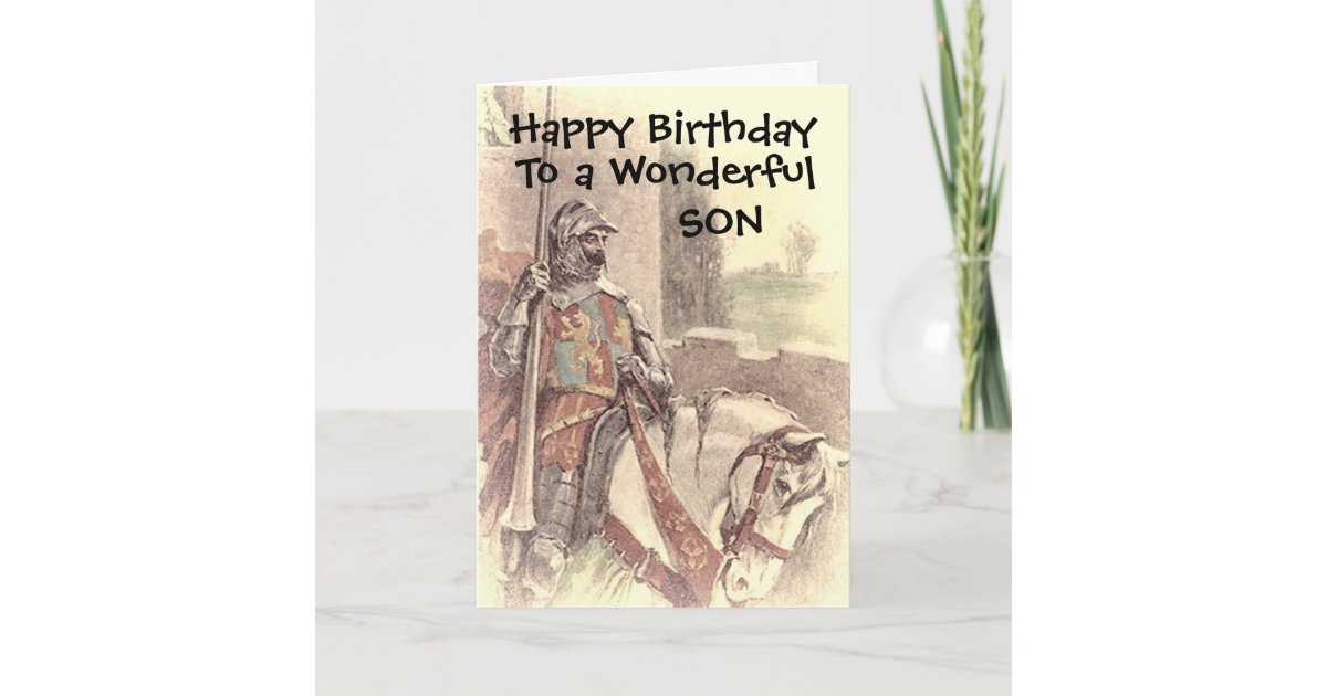 KNIGHT KIDS GREETING CARD | Zazzle