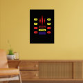 Knight Rider KITT Car Dashboard Graphic Poster | Zazzle