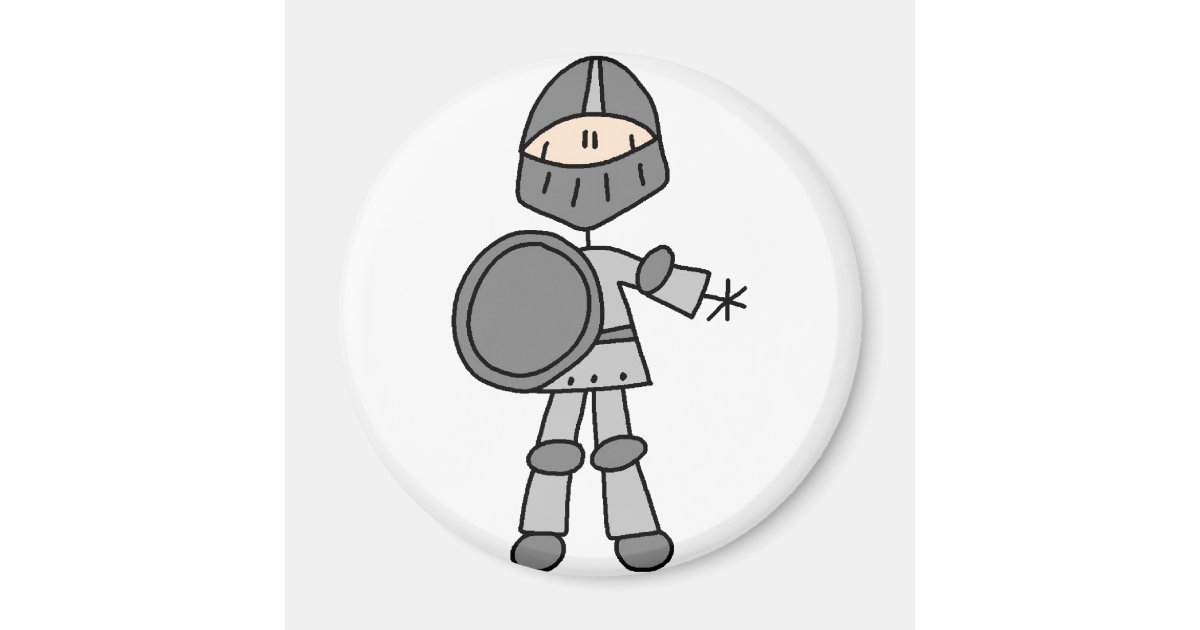 Knight Stick Figure Magnet | Zazzle