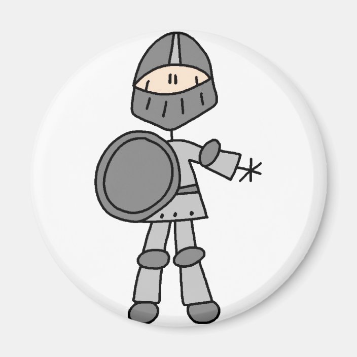 Knight Stick Figure Magnet | Zazzle.com